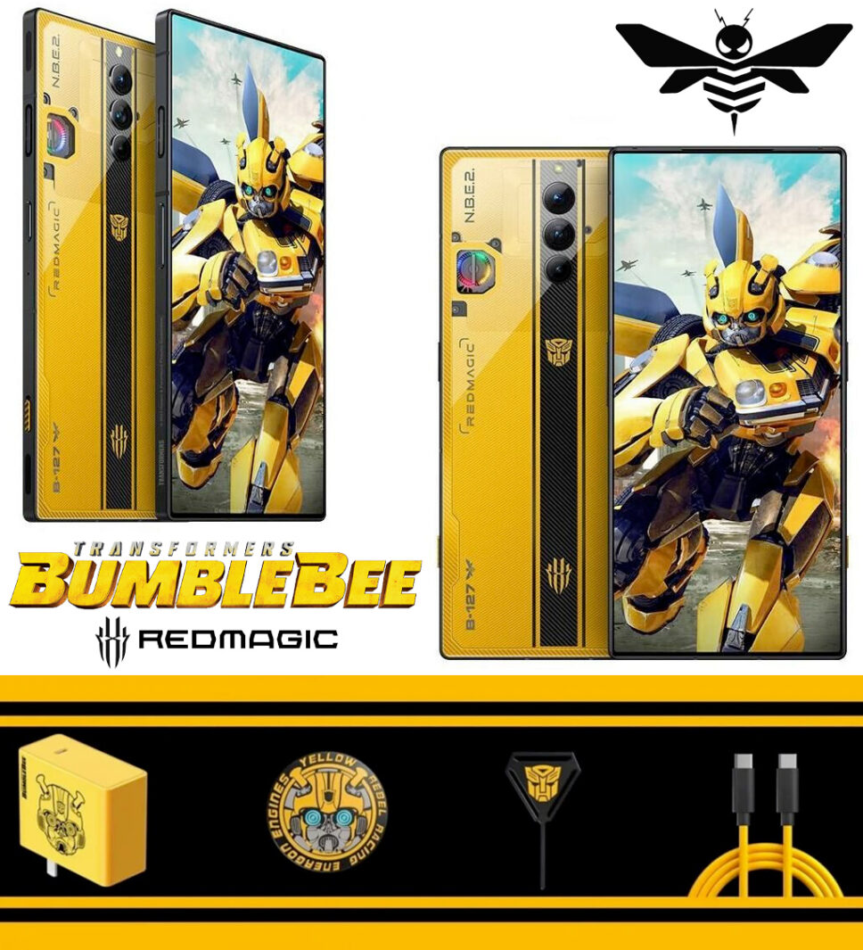 Smartphone Red Magic 8S Pro+ edição especial Bumblebee Transformers ...