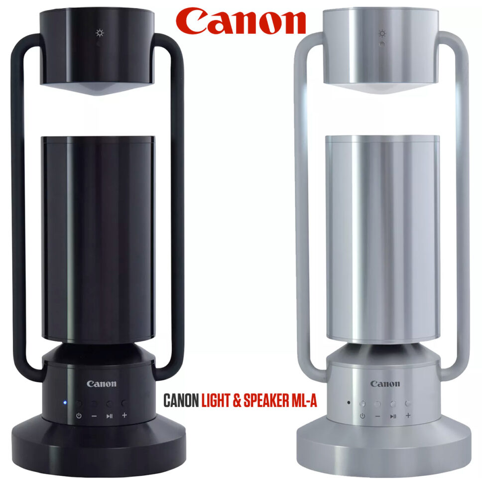 Caixa de som e luminária Canon Light & Speaker ML-A - Digital Drops ...
